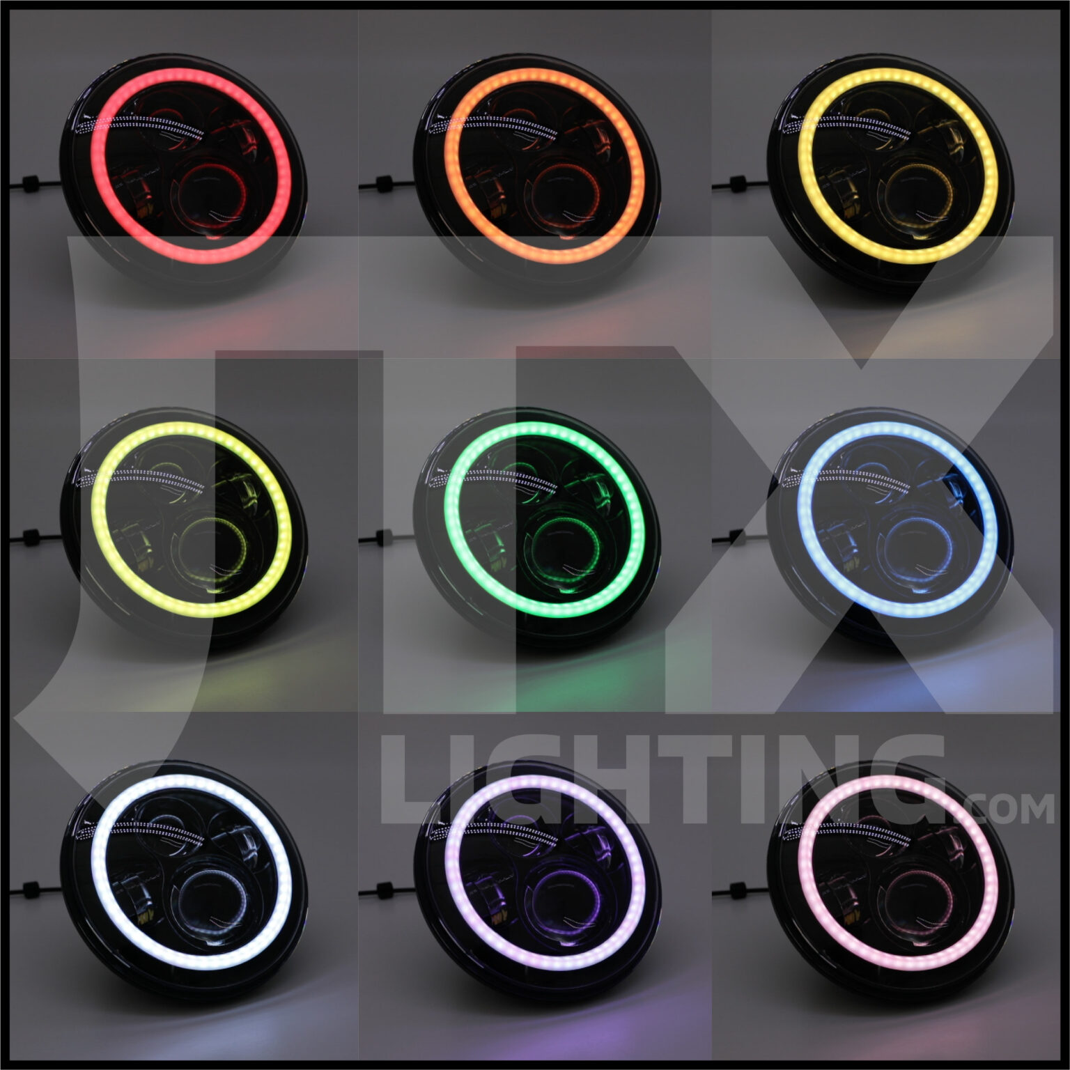 7″ RGB LED Lights (Pair) – JTX Lighting