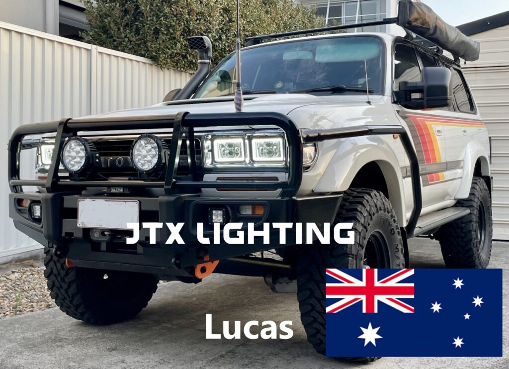 Toyota 80 Series Landcruiser Headlight Conversion from Sahara style to ...
