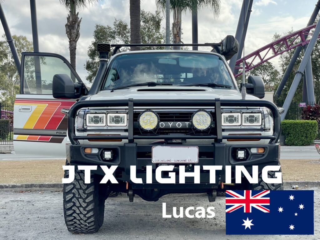 Toyota 80 Series Landcruiser Headlight Conversion from Sahara style to ...