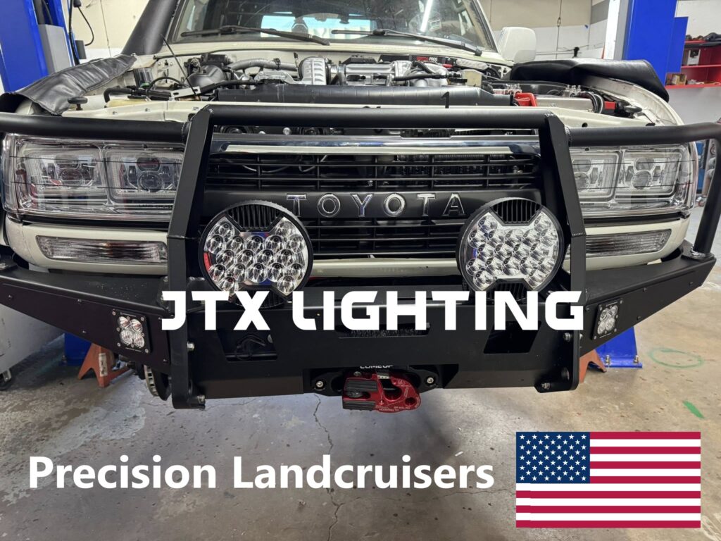 Toyota 80 Series Landcruiser Headlight Conversion from Sahara style to ...